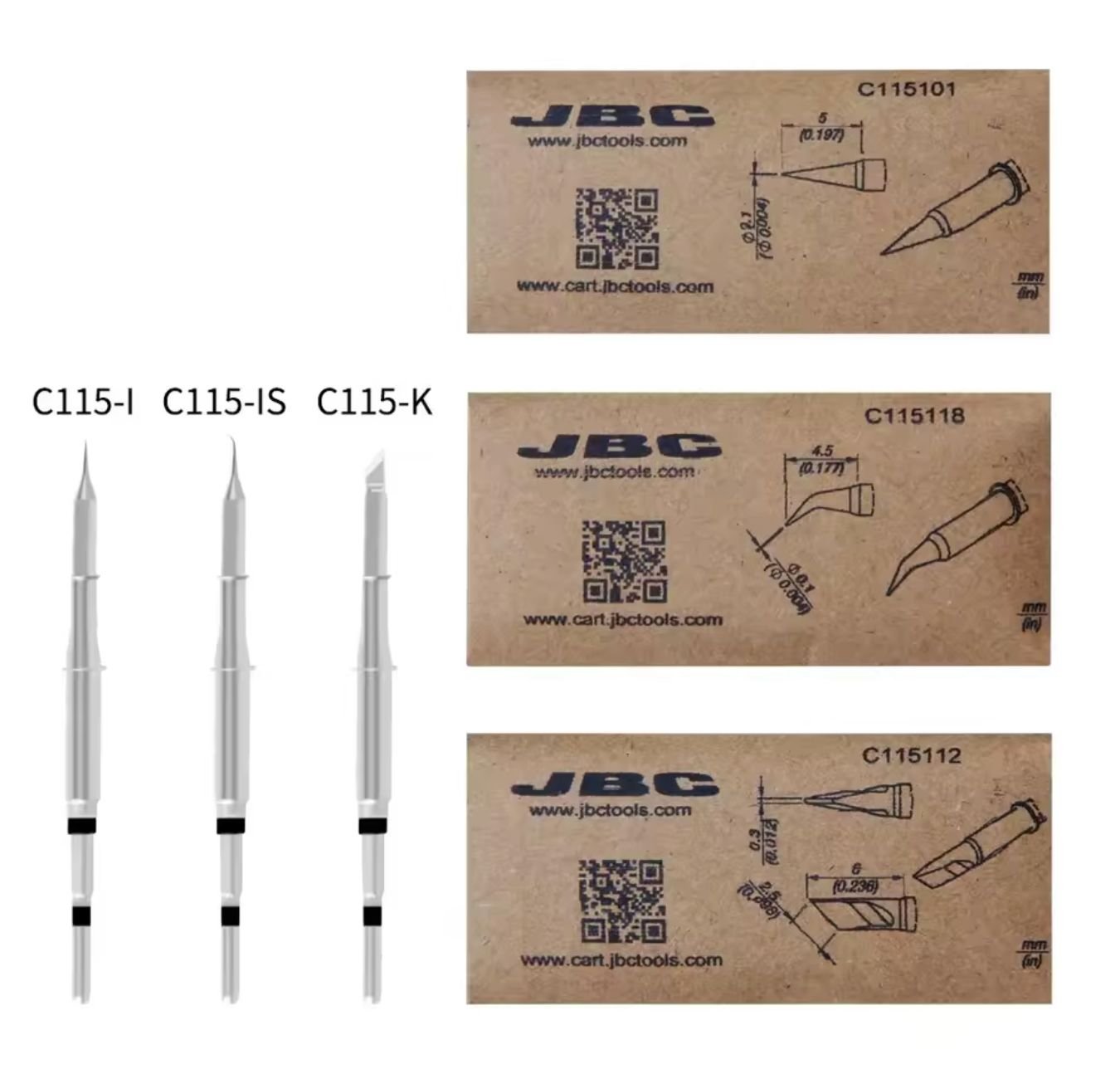 PUNTA CAUTIN JBC C115 HACHA - megatronics-tienda.com